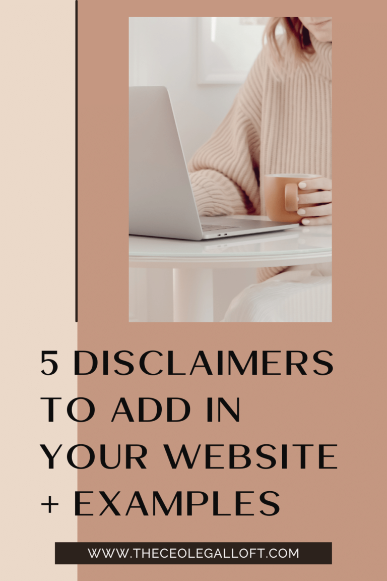 5 Examples of Disclaimers For Your Website - theceolegalloft.com