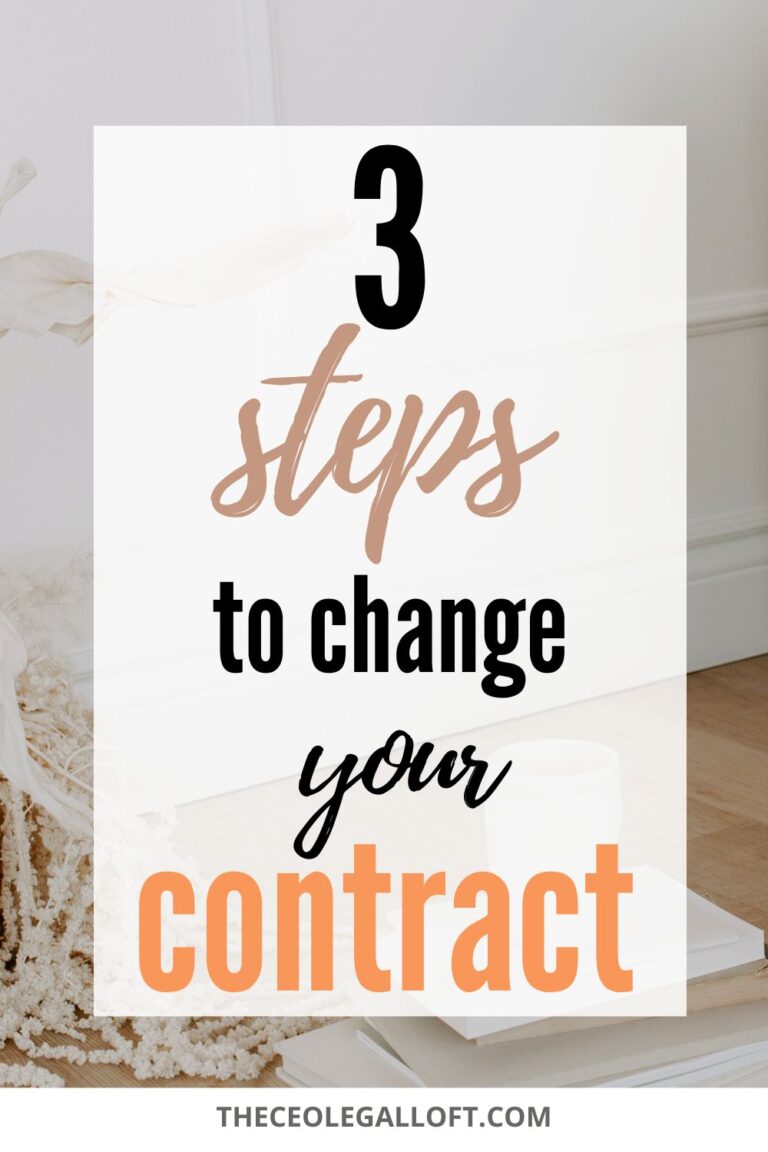 Can you change a contract after signing? - How to amend a contract